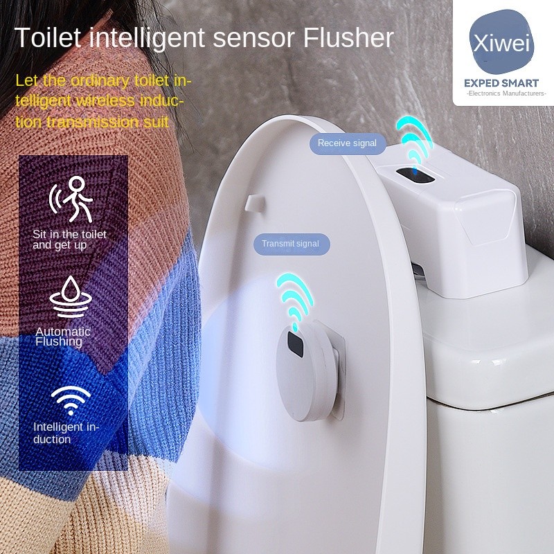 Toilet Smart Sensor Flushing Device Electric Pressing Utensil Domestic ...