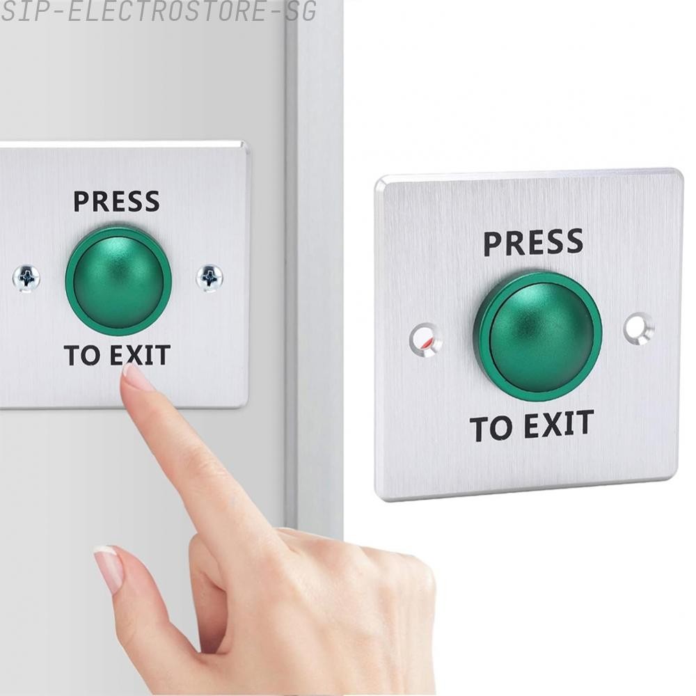 Access Control Button Brushed Stainless Steel Panel Engraved Text Door ...