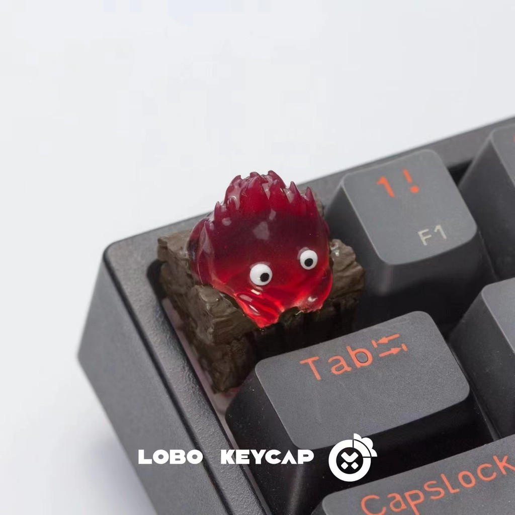 Calcifer Keycap Cute Cartoon 3D Creative Cute MX Switch Mechanical ...