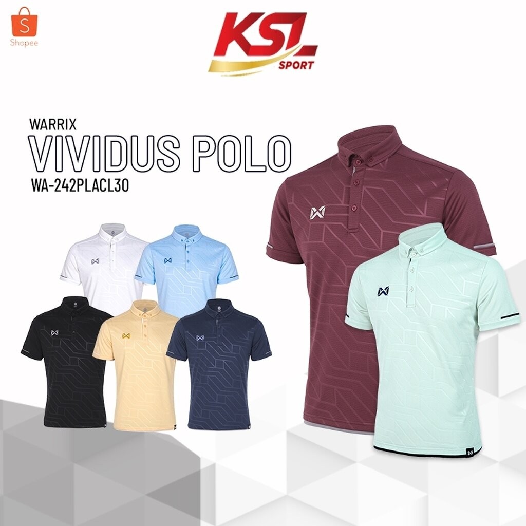 Warrix Vivix Polo Shirt Vividus Short Sleeve Collar Comfortable No ...