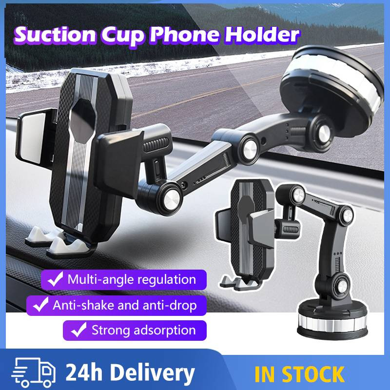 🔥Universal 360° Long Neck Car Mount Phone Holder Mobile Phone Stand ...