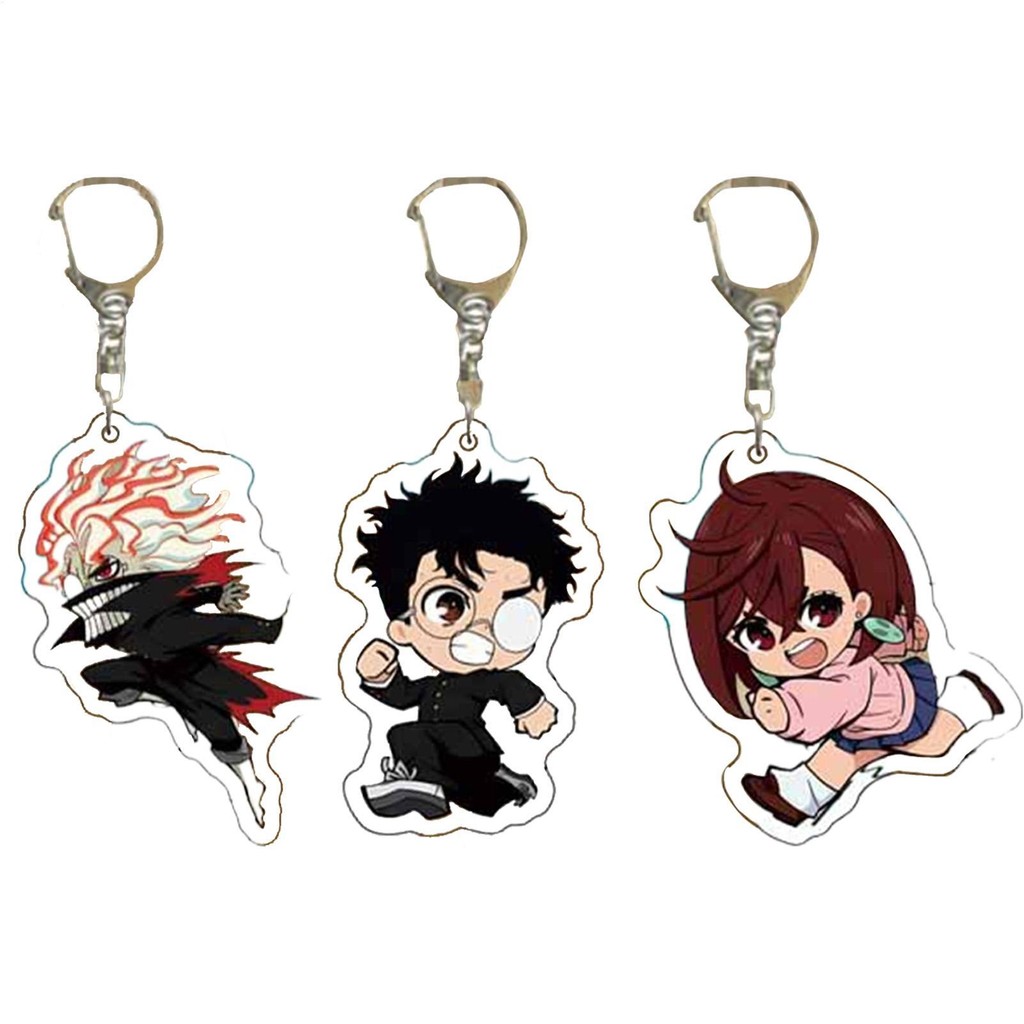 DANDADAN Keychain Charm Anime 2D Acrylic Cartoon Anime Key Pendant ...