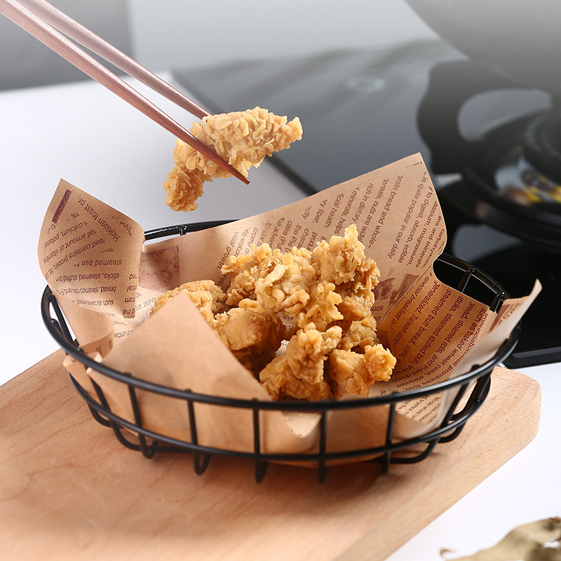 Food Oil-Absorbing Paper Kraft Color Pad Paper for BBQ French Fries ...