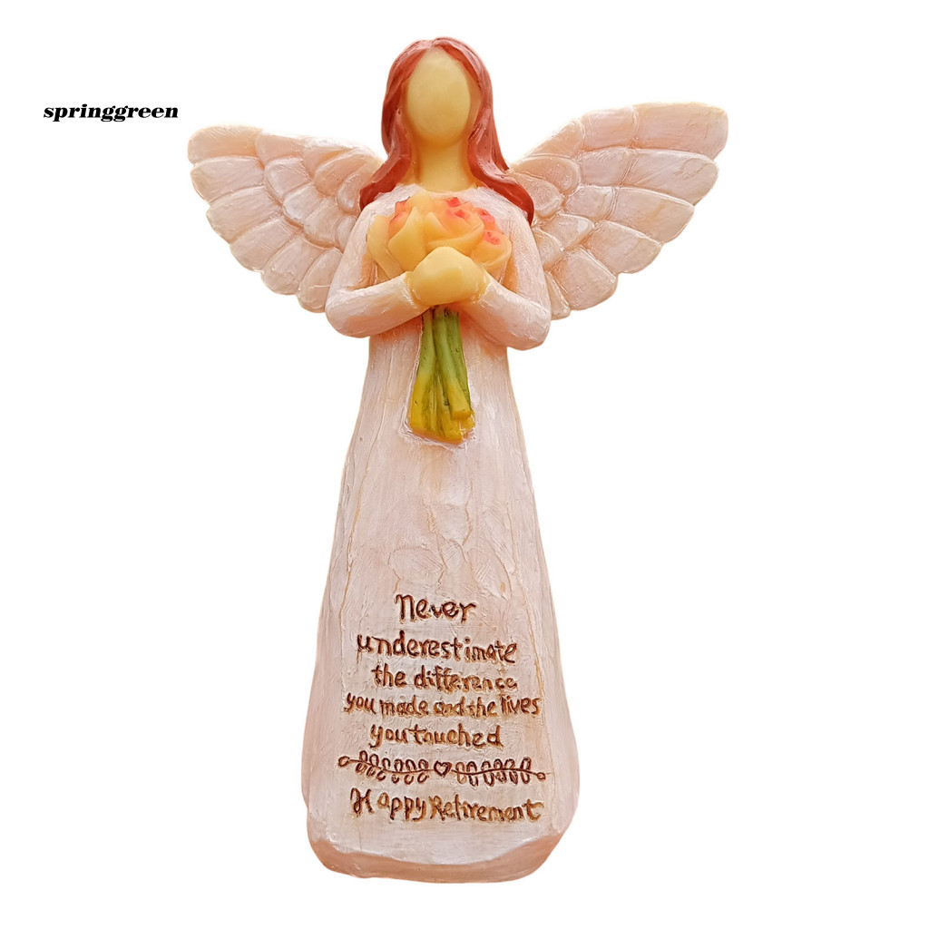 SPRINGGREEN| Happy Retirement Figurine Angel Collectible Model ...
