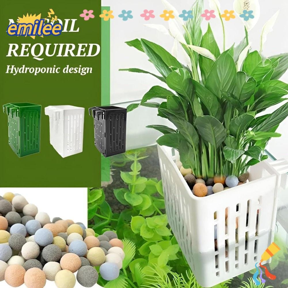 EMILEE Fish Tank Hydroponic Planting Basket, Hydroponic Planted Tank ...