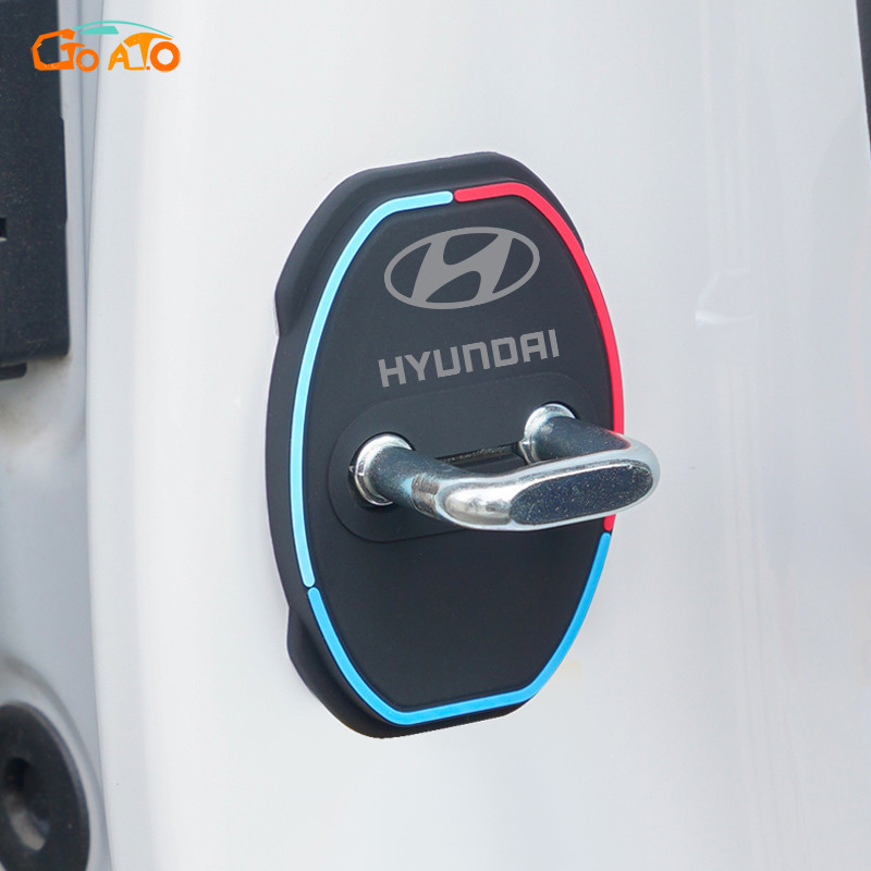 GTIOATO 4PCS Silicone Car Door Lock Cover Door Sound Proof Shock ...