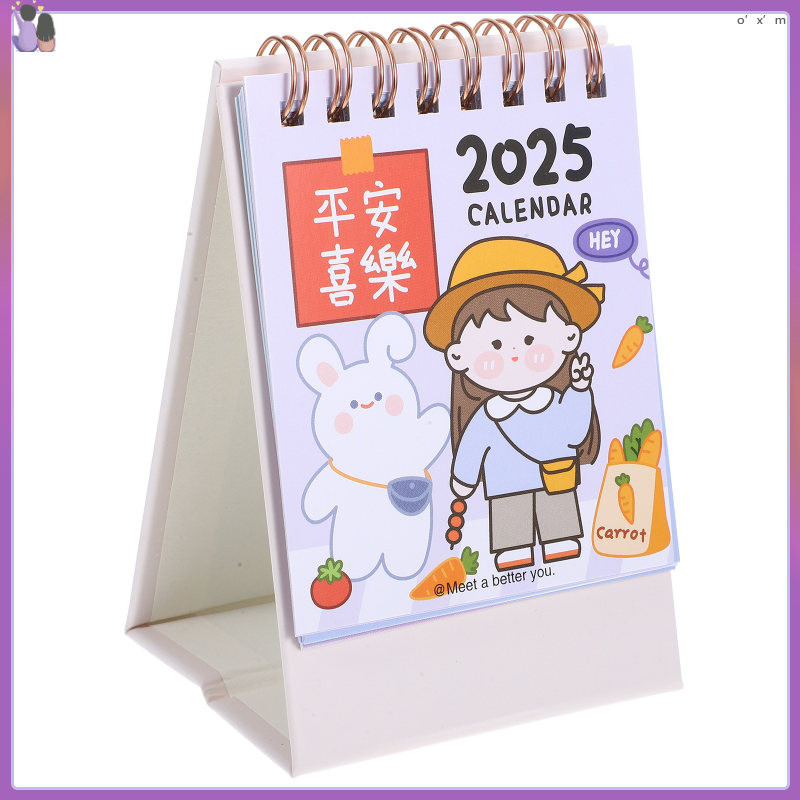 Desk Calender Calendar Small Tiny Calendars Large Wall Mini 2024 - 2025 ...