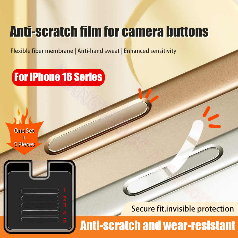 5Pcs Camera Control Button Film For iPhone 16 Pro 16Pro Max Plus Side ...