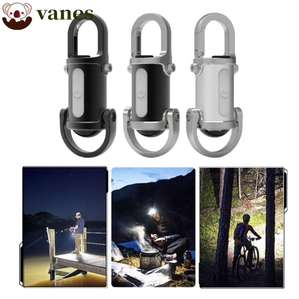 VANES Work Light Keychain, LED Type-C Flashlight Keyring, Rechargeable ...