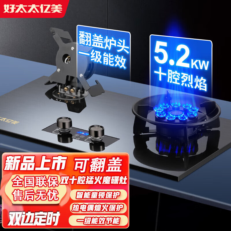 Hotata Billion US Gas Stove Double Burner Gas Stove Household Mandarin ...