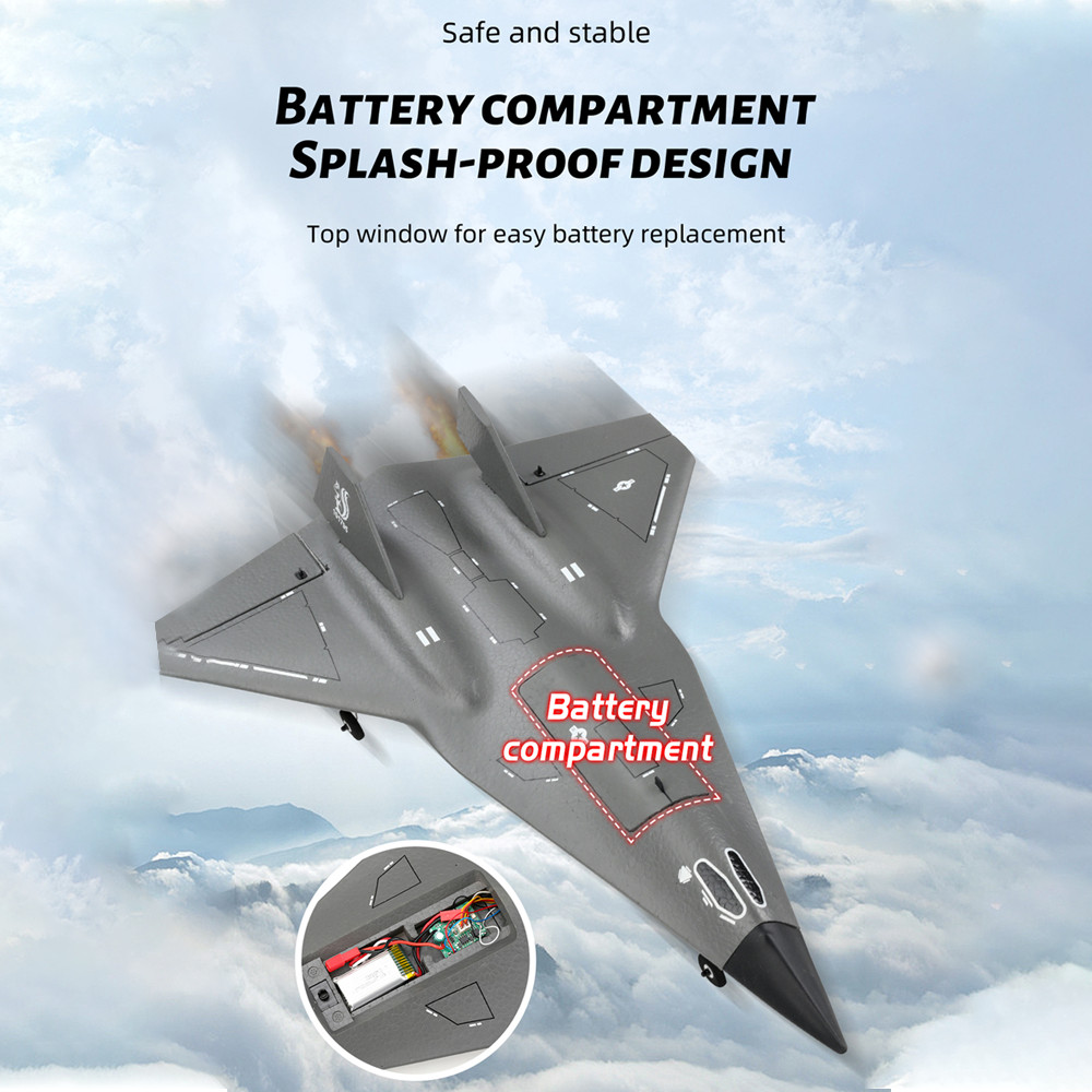9IMOD SR72 RC Plane 2.4G 4CH EPP Foam Remote Control Drone Built in ...