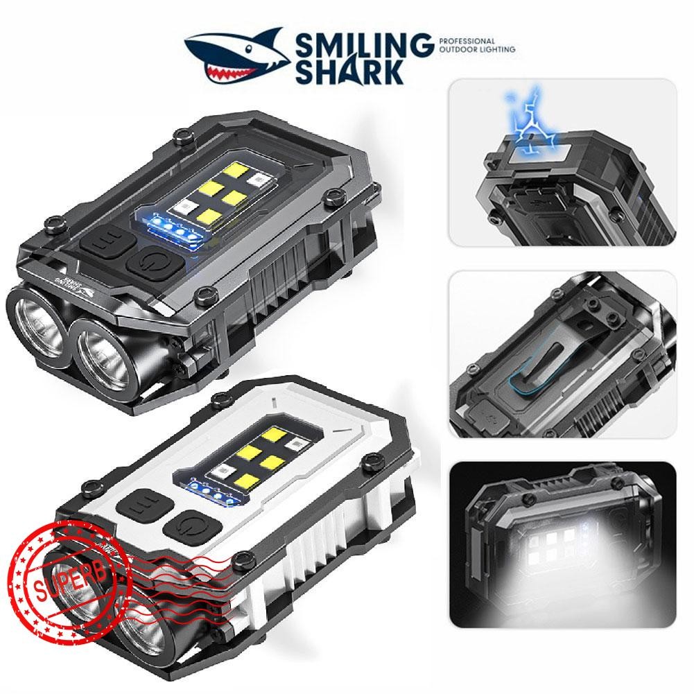 Mini Rechargeable Work Light Flashlight Led Clip-on Mini 8 Light ...