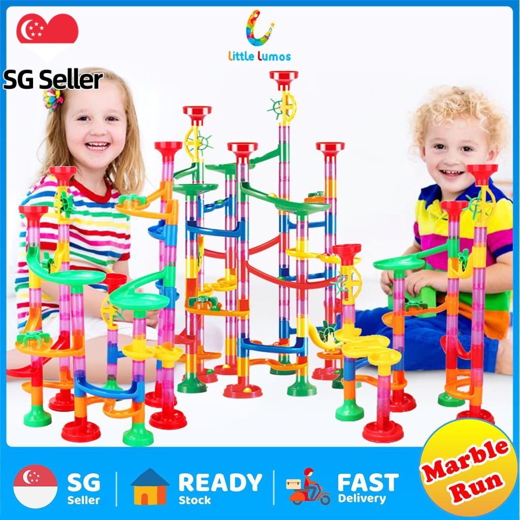 【FREE Wrapping】133Pcs Marble Run Construction Race, Maze Track Building ...