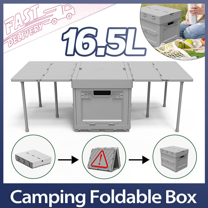 【SG Seller】3 IN 1 Camping Foldable Box/Outdoor Storage Box/Multi ...
