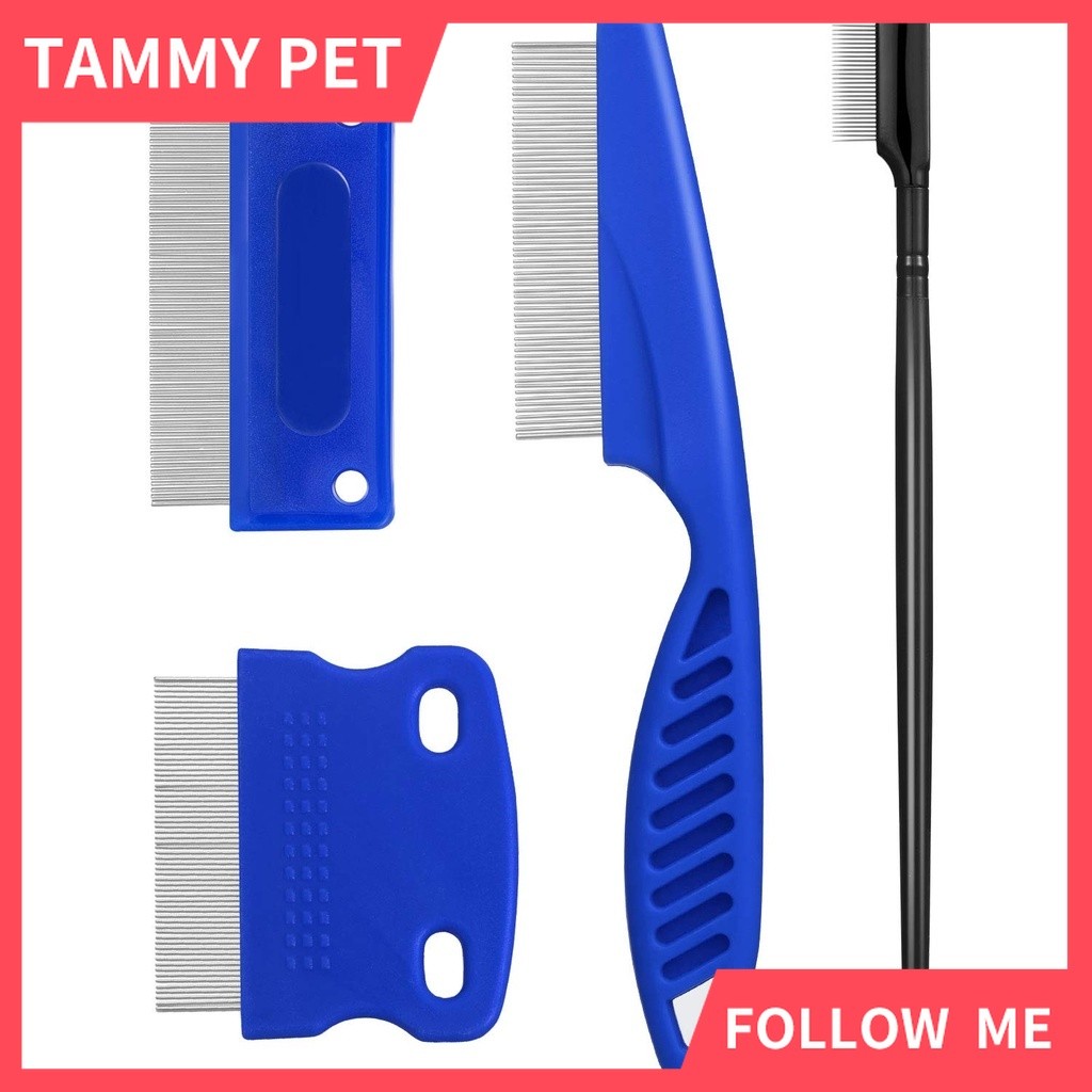 SG Shipment 4 Pieces Dog Flea Combs Dog Eye Stain Remover Combs Pets ...
