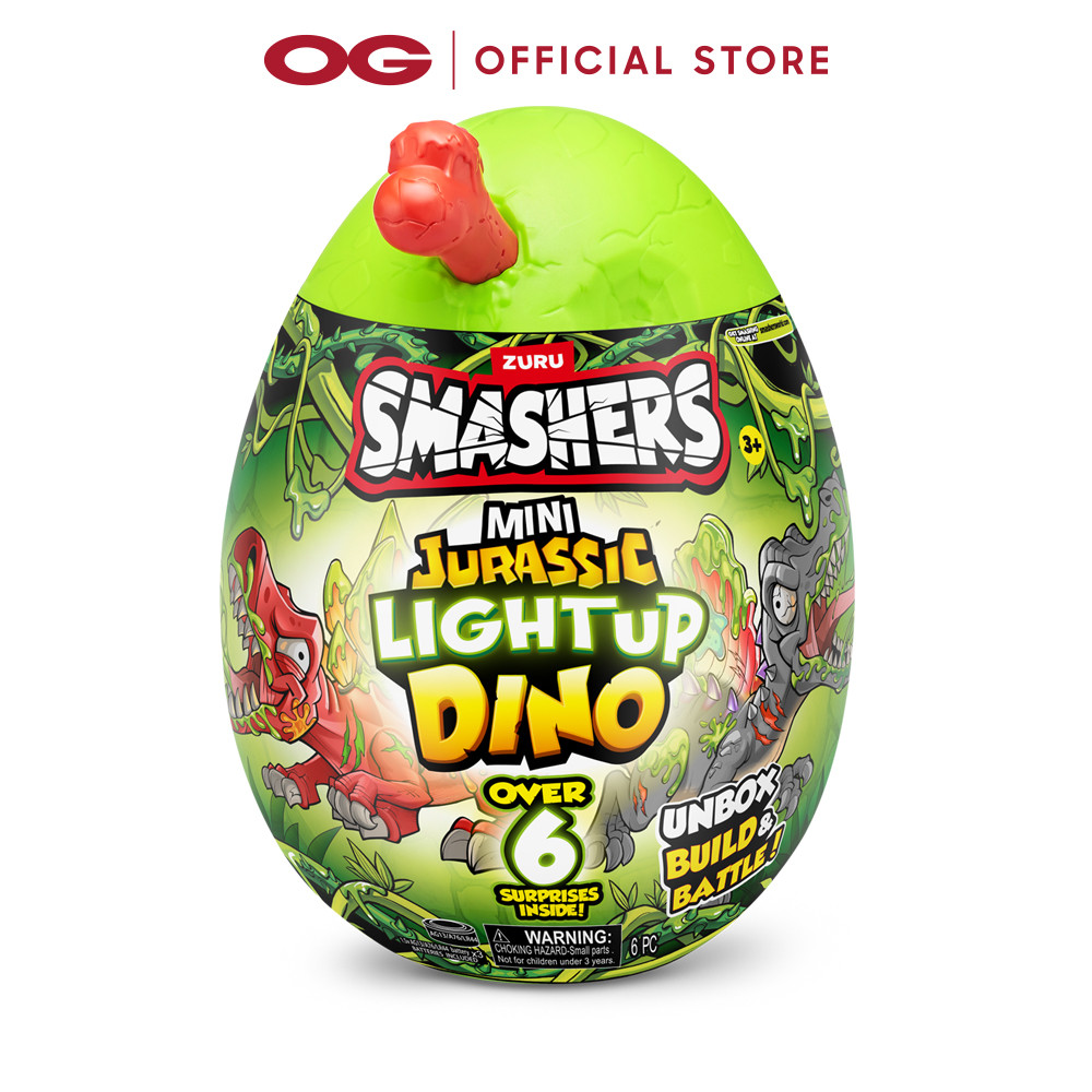 ZURU Smashers-Mini Jurassic Light-Up Dino (74107) | Shopee Singapore