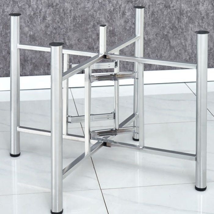 #Simple Large round Table Stand Foldable Iron Table Leg Bracket Table ...