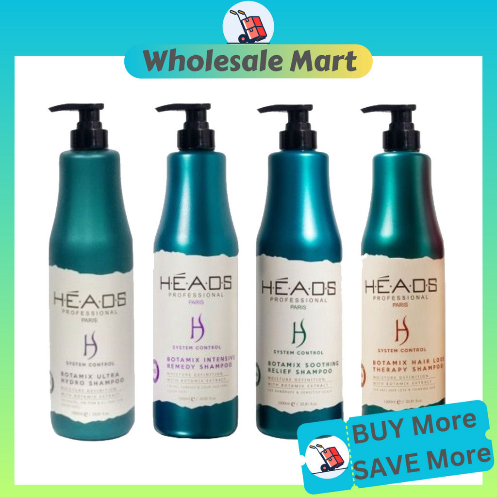 HEADS PROFESSIONAL BOTAMIX SHAMPOO 1000ML ( DRY / DAMAGE / COLOR / OILY ...