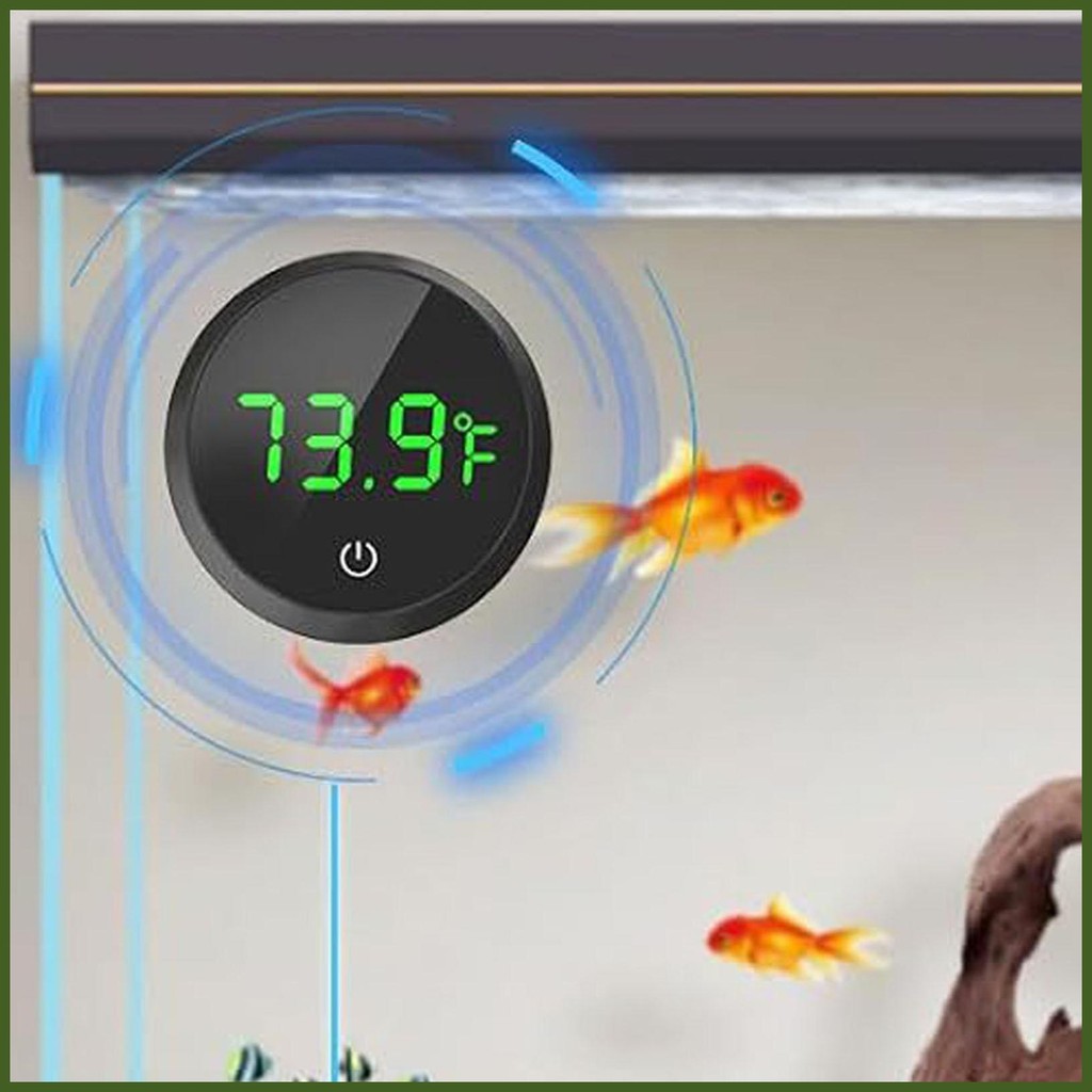 Fishbowl Temperature Sensor LED Temperature Display Water Tank Reptile ...