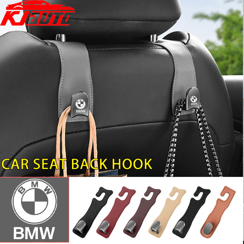 1/2pcs BMW Hidden Car Back Seat Hook Headrest Leather Soft Hanging Hook ...
