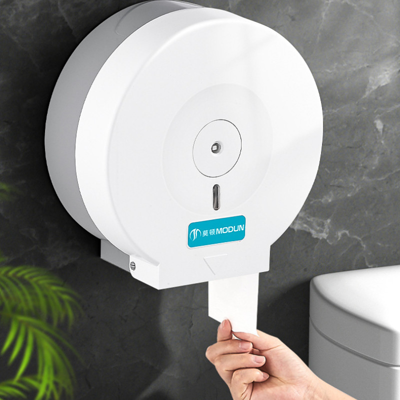 Toilet Roll Paper Holder Box Waterproof Wall Mount Jumbo Paper Roll ...