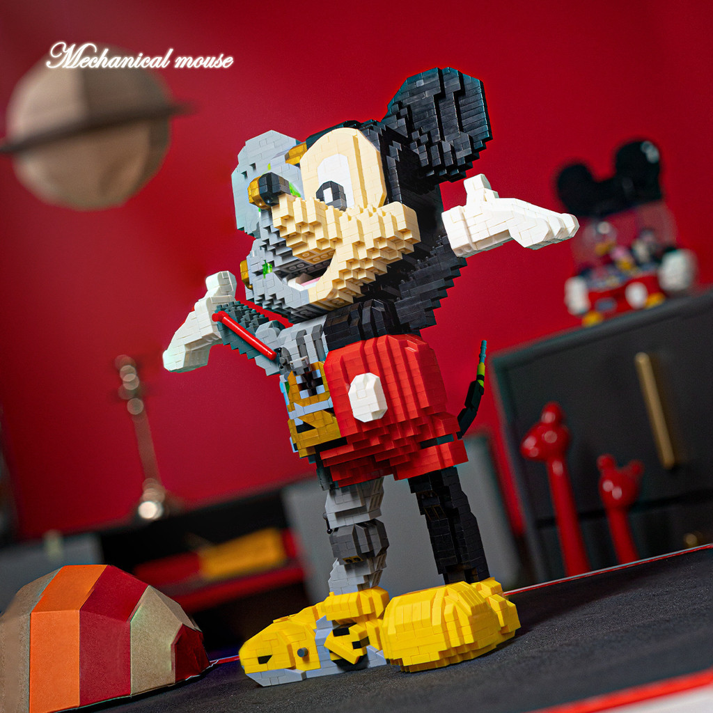 Cartoon Mechanical Mouse Micro Blocks DIY Model Building Toy | Shopee ...
