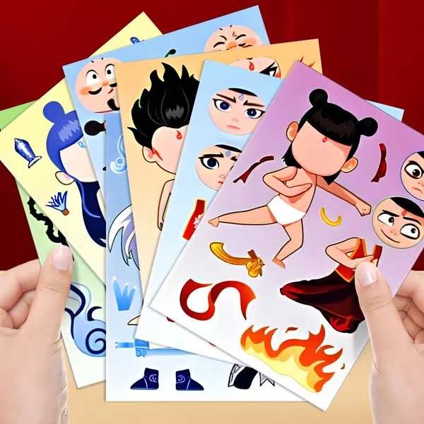 sticker set stickers sticker Nezha Stickers Demon Boy Haunted Sea ...