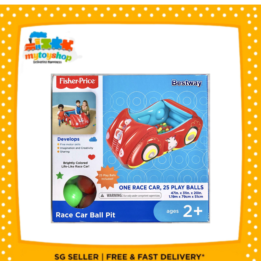 Fisher Price Race Car Ball Pit (Creases/Dents) | Shopee Singapore