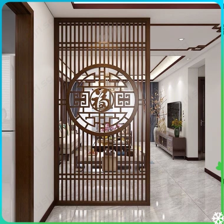 Screen Partition New Chinese Living Room Blocking Entry Door Fuzzy ...