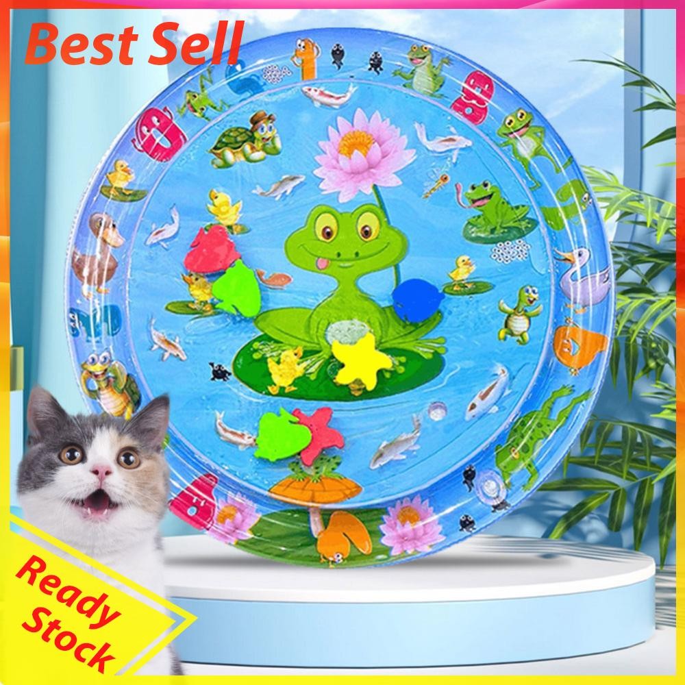 Water Sensor Play Mat with Fish Sensor Water Playmat Cat Water Play Mat ...