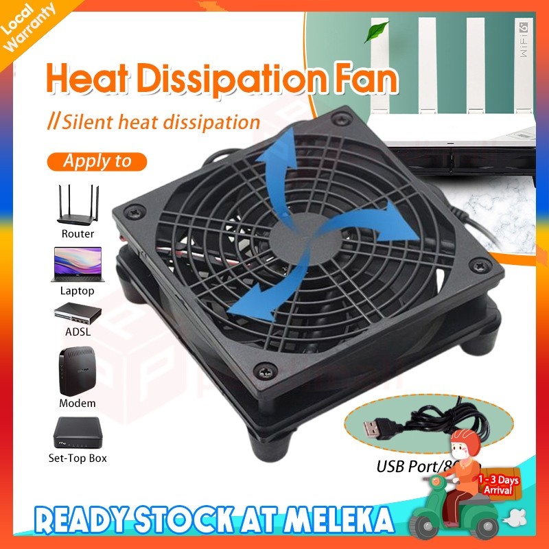1800RPM USB Router Fan Wifi Modem Fan Cooling Rack Router Cool 120CM ...