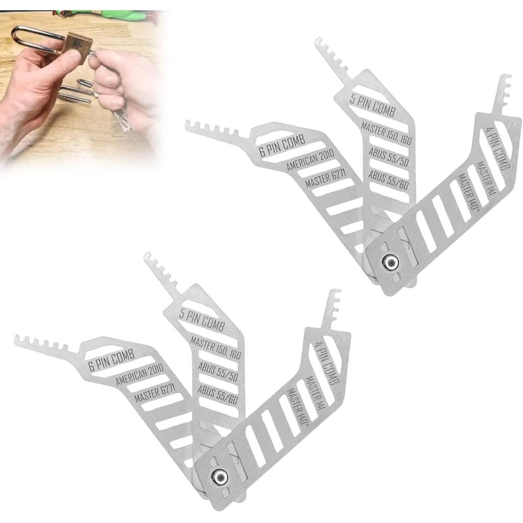 Lock Pick Set Stainless Steel Lock Padlock Set Clock Locks Picking Set ...