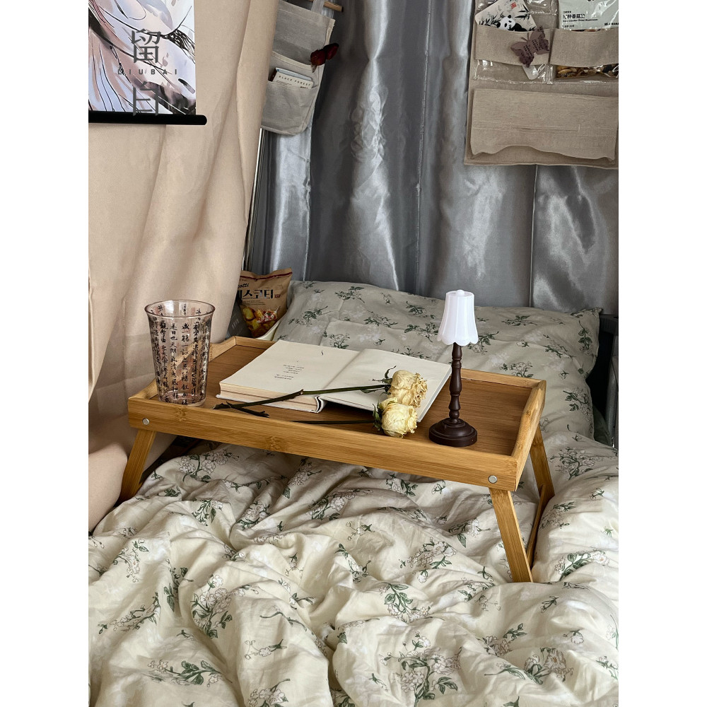 Foldable Bedside Table Laptop Desk Dormitory Dining Small Table Tray ...