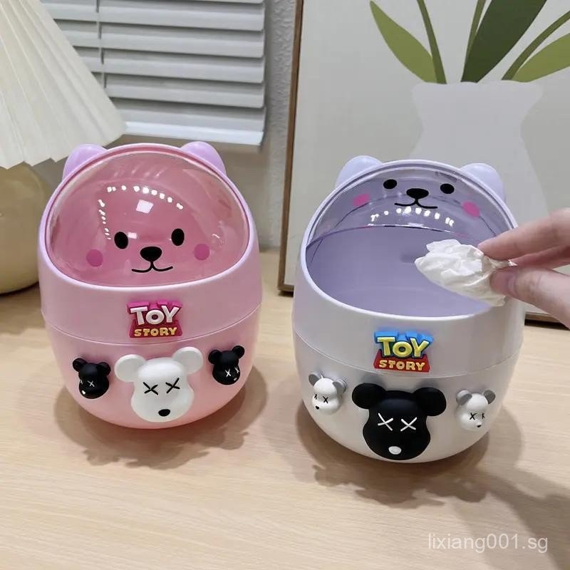 Desktop Trash Bin Table Mini Dustbin Dormitory Personal Sanitary Belt ...