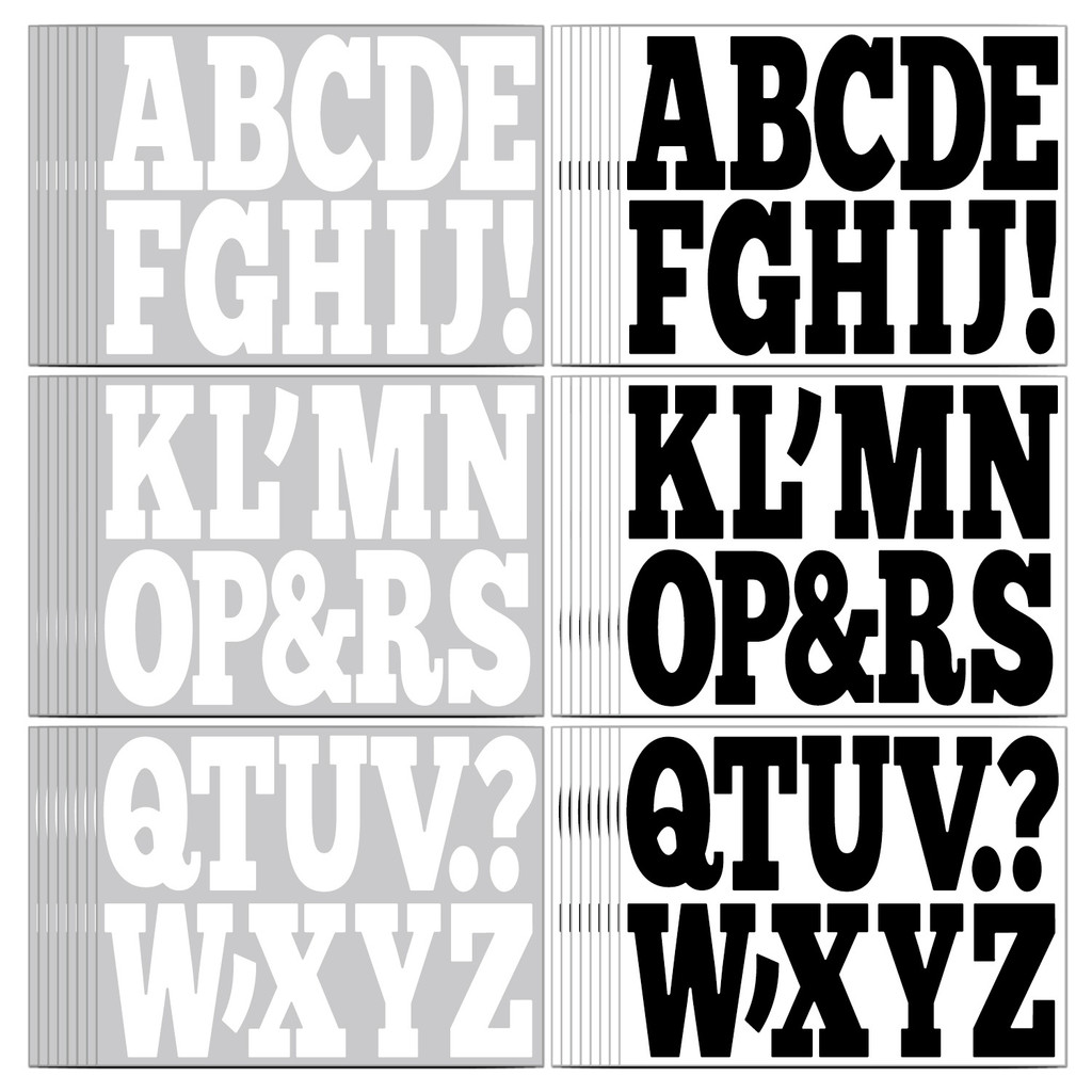 10cm Waterproof Bold font Letter Number Sticker for Mailbox Self ...