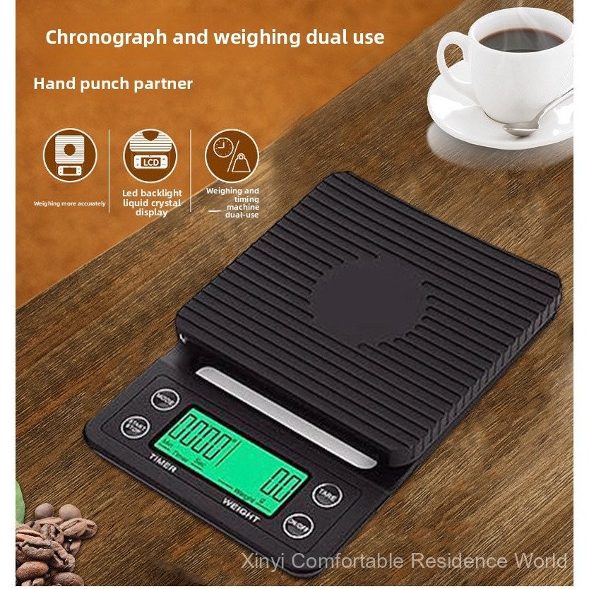 Hand Brew Coffee Electronic Scale Multi-Function Timer Scale Milk Tea ...