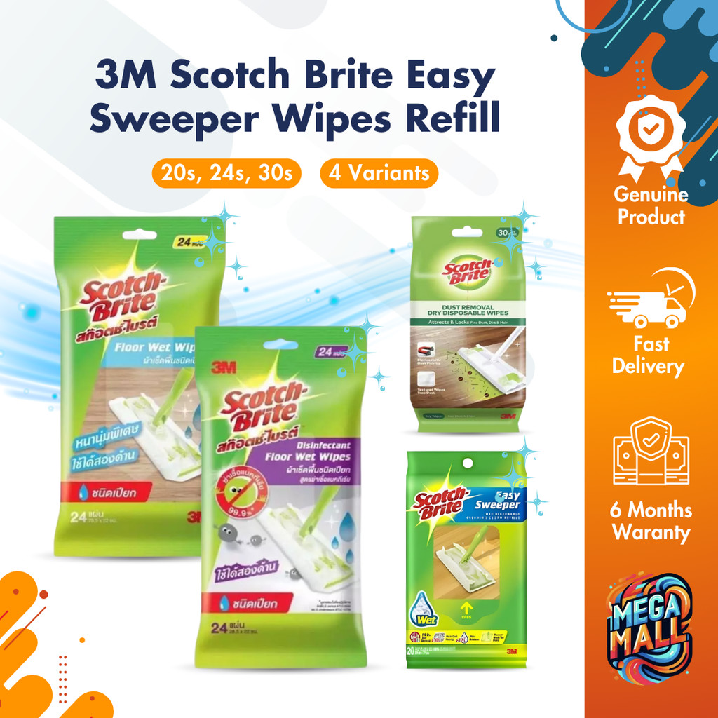 3M Scotch Brite Easy Sweeper Wipes Refill – Fast, Hygienic & Hassle ...