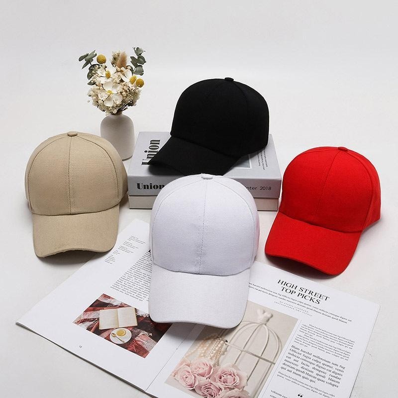 FL Baseball Cap Korean Cutting Plain Colour Caps Unisex Smaller Looking ...