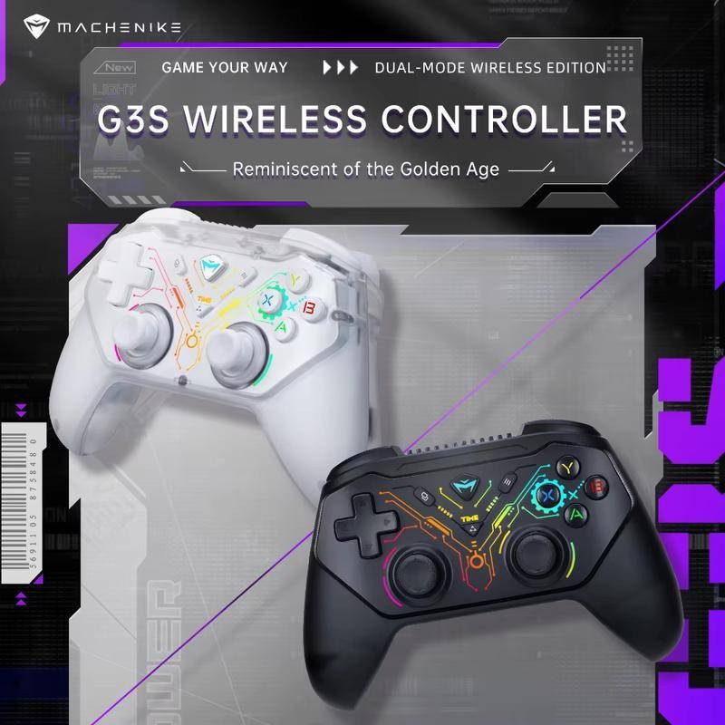 MACHENIKE G3S Wireless Gaming Controller USB+2.4GHz Gamepad Linear ...