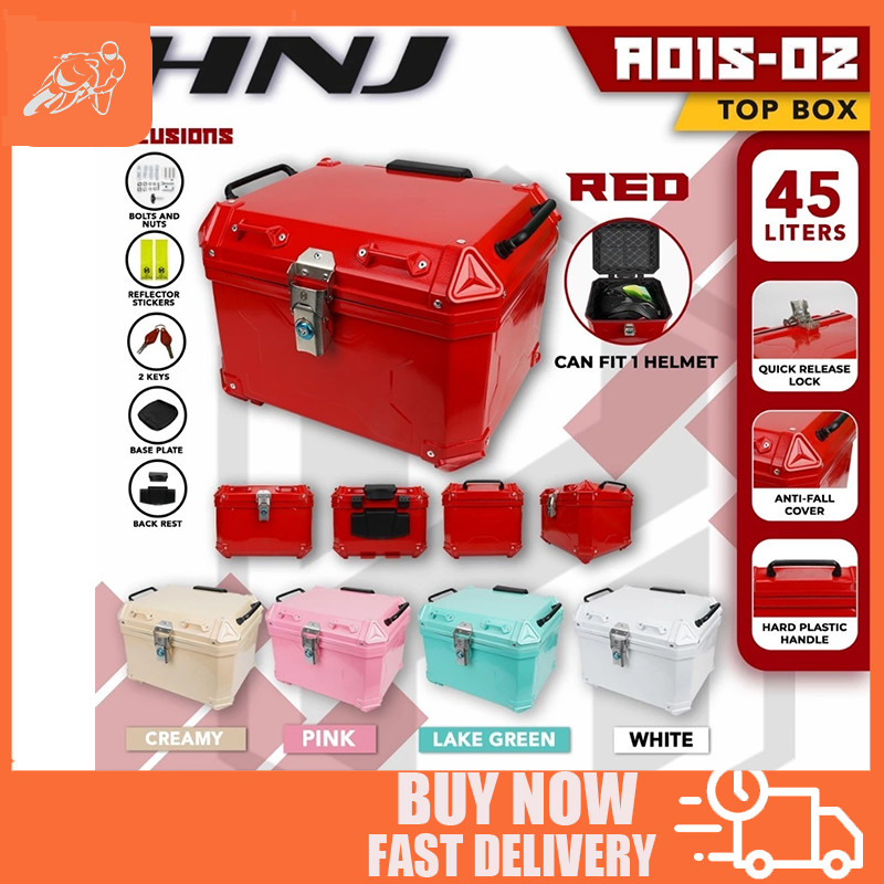 HNJ BOX A01-S 45L TOP BOX MOTOR WITH BASE PLATE GIVI BOX FOR MOTORCYCLE ...
