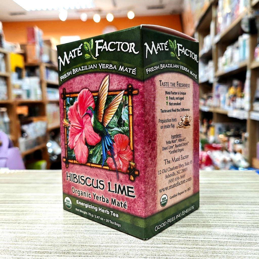 [MATE FACTOR] FRESH BRAZILIAN ORGANIC YERBA MATE (HIBISCUS LIME) 84g ...