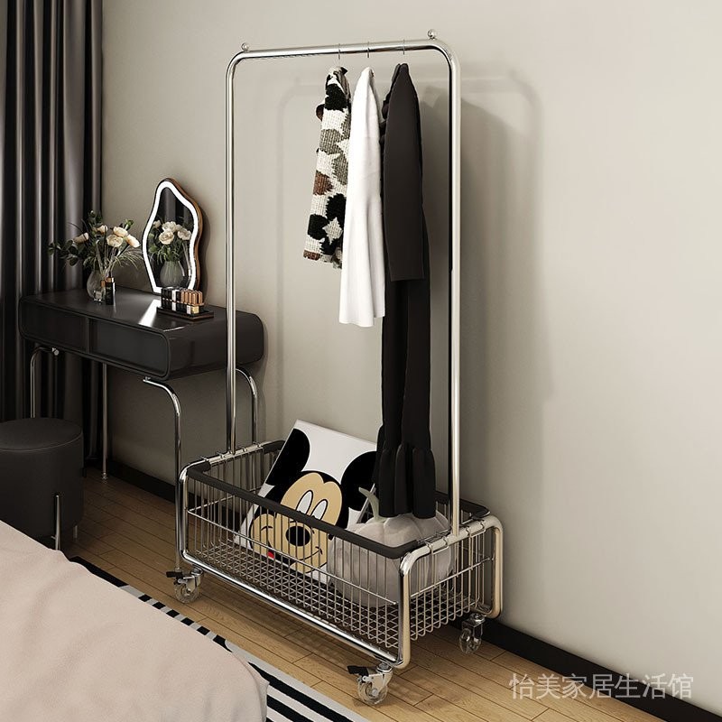 Floor Multi-Functional Storage Rack Clothing Store Coat Rack Mobile ...