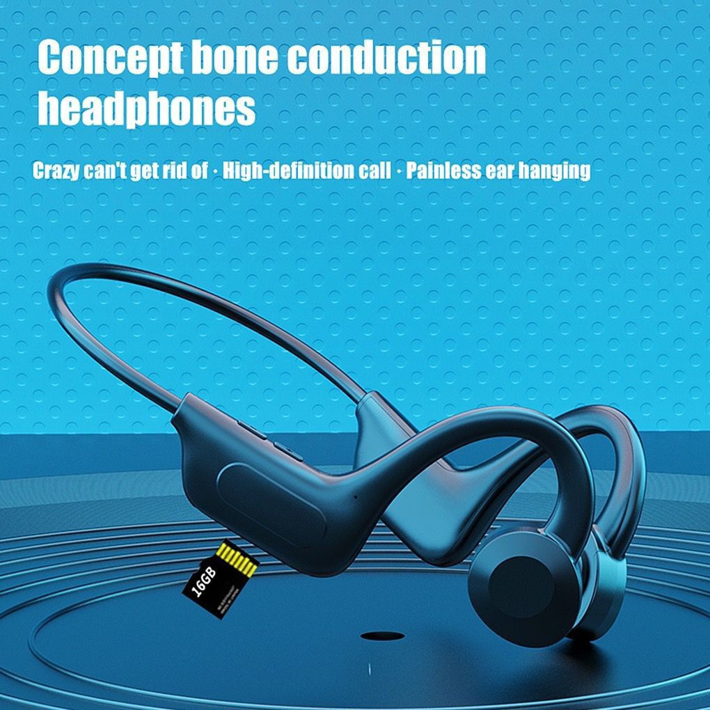 𝗦𝗗 𝗖𝗮𝗿𝗱 𝗦𝘂𝗽𝗽𝗼𝗿𝘁 Wireless Bluetooth Sport Headphone Sound Bone ...