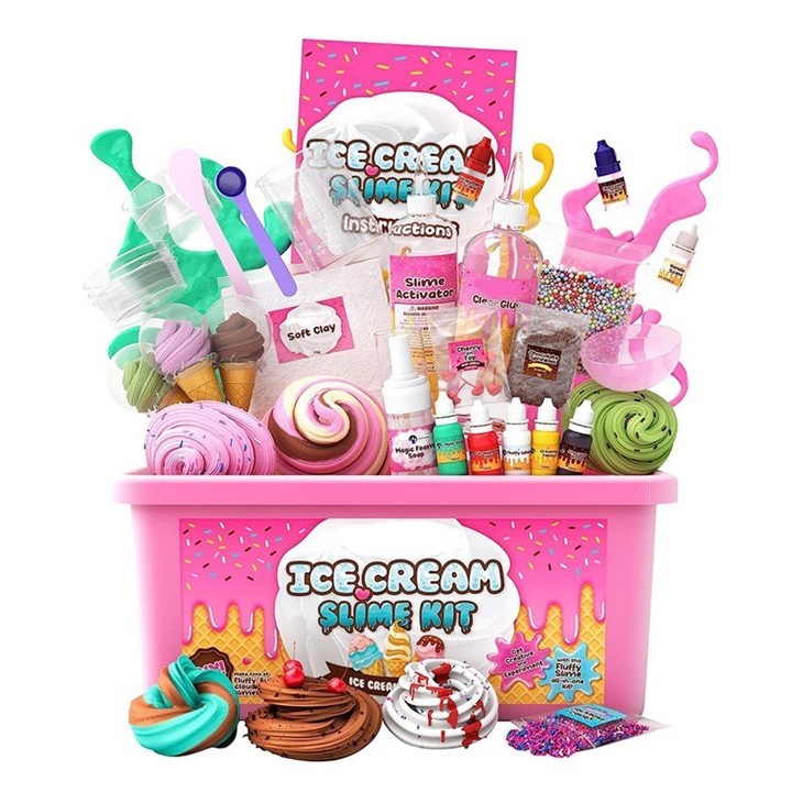 Anakkidsg---Slime Kit Slime DIY Making Kit For Girls Boys Ice Cream ...