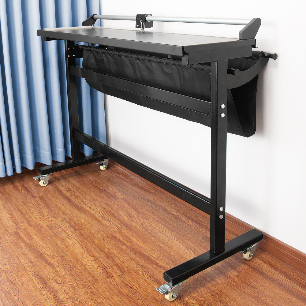 Rolling Metal24Inch79Manual Paper Cutter Stand with Rolling Wheel for ...