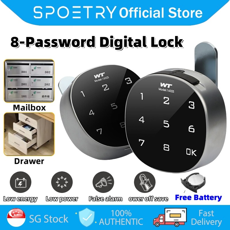 【SPOETRY】Universal Mini Digital Lock Smart Keyless Touch Keypad ...