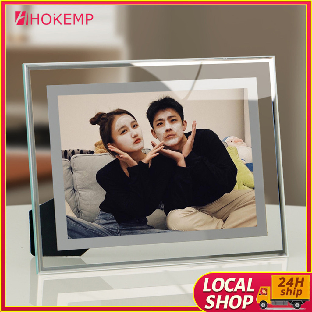 Crystal Glass Photo Frame 6R/8R/A4 Sizes for Photos Certificates Wall ...