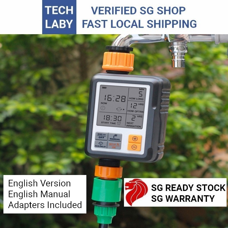 Digital Outdoor Water Timer - Automatic Garden Self Watering Device and ...