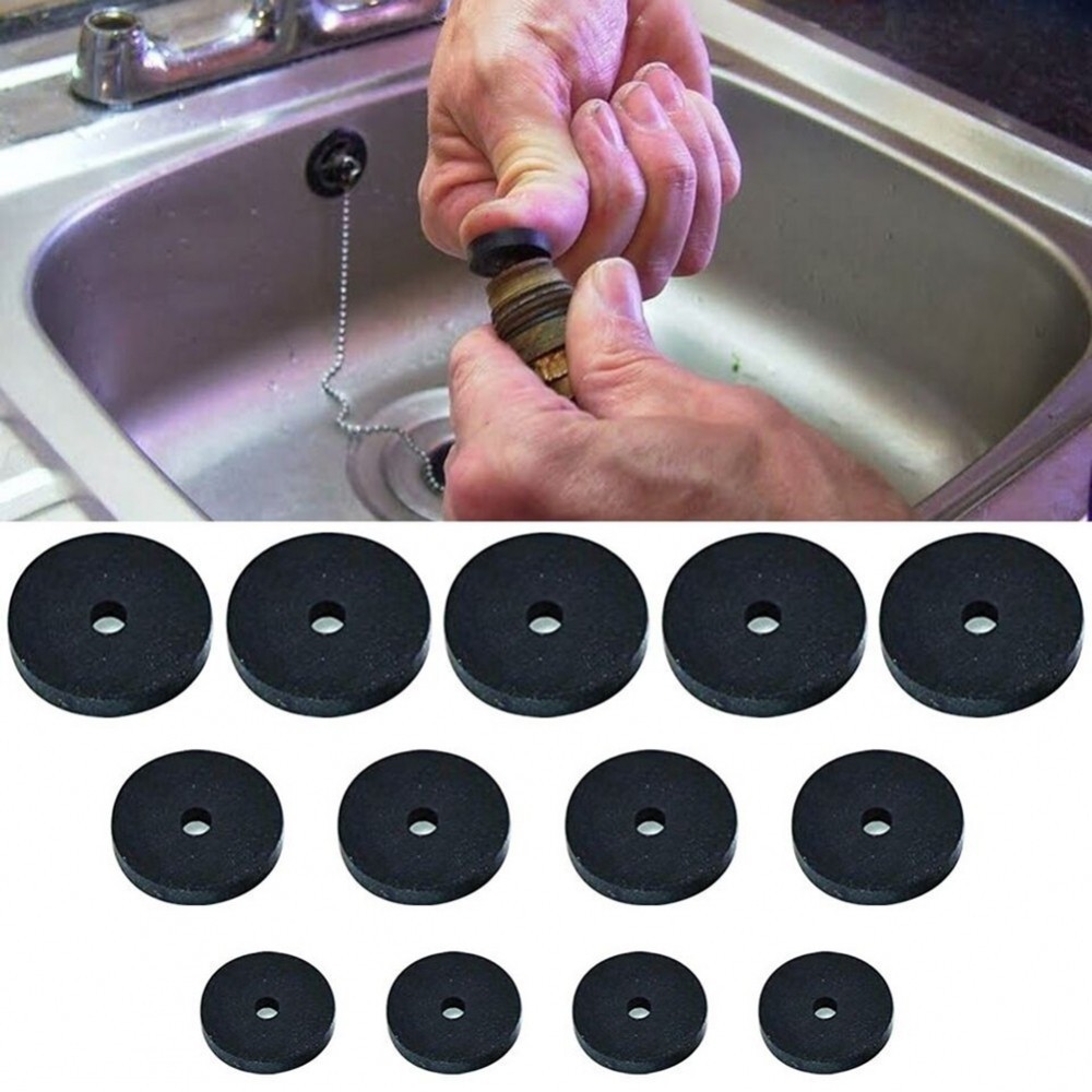 Rubber Tap Washer Set 13Pcs for Plumbing Stop Water Flow Repair ...