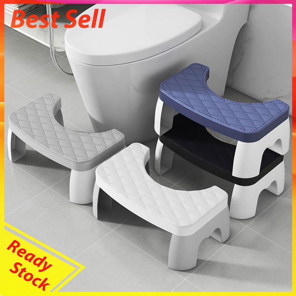 Toilet Stool Removable Non-Slip Poop Stool Plastic Toilet Squat Stool ...